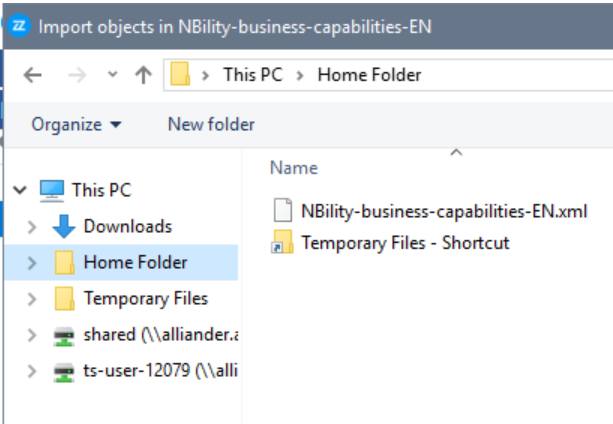 2.3. Import Archi model in Bizzdesign - Nbility Model
